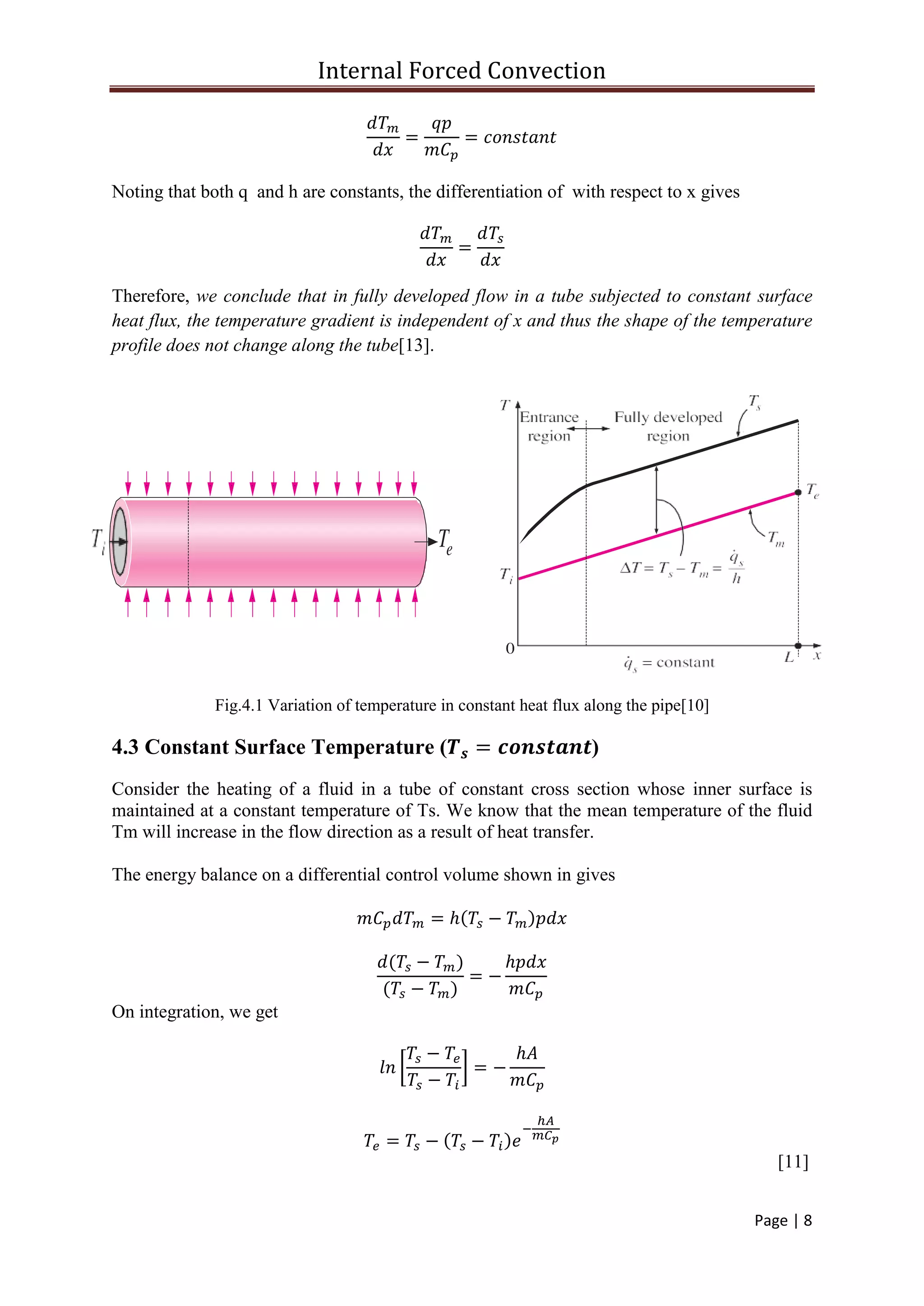 Internal Forced Convection | PDF | Physics | Science