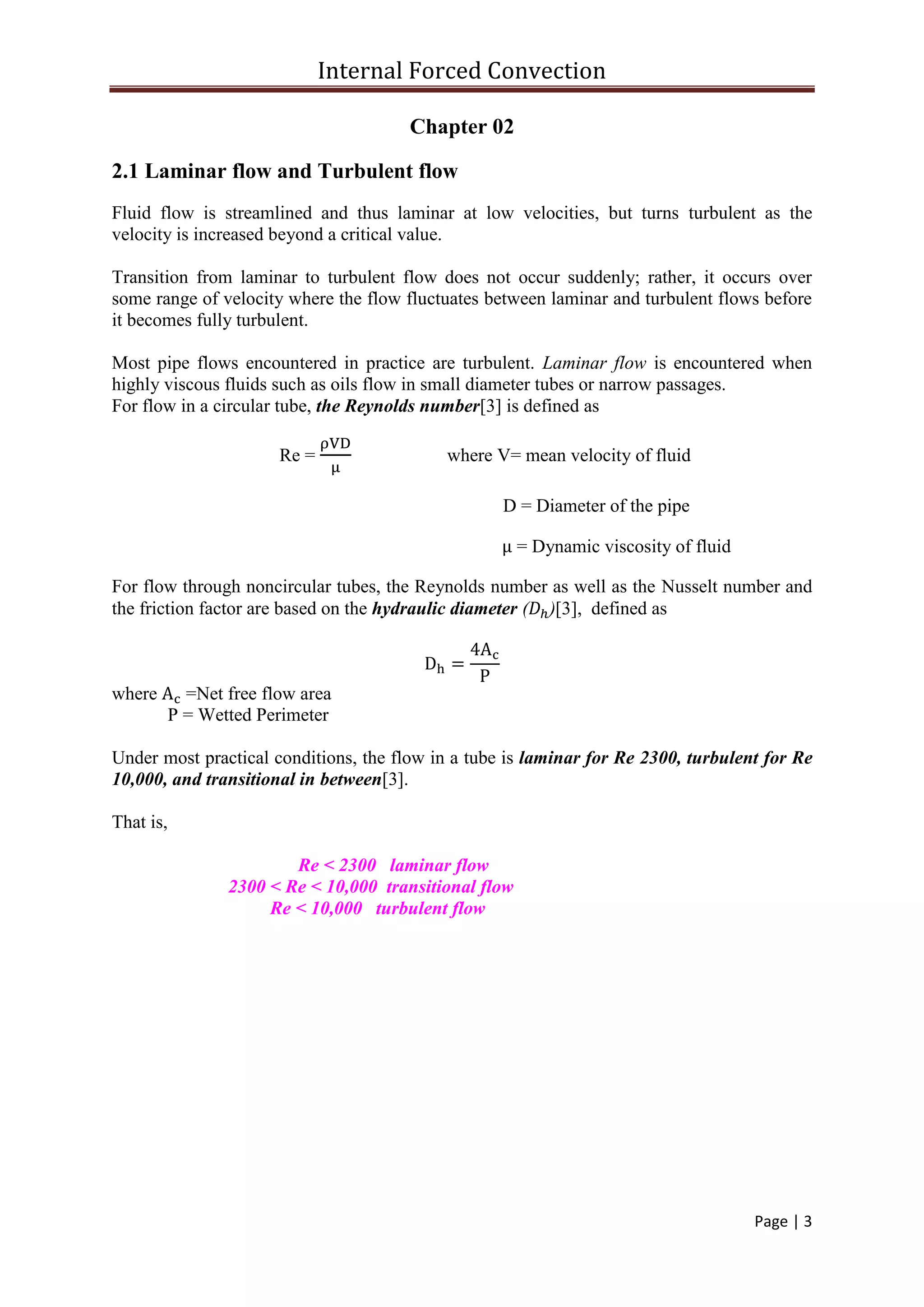 Internal Forced Convection | PDF | Physics | Science