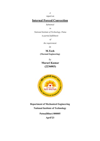 Internal Forced Convection | PDF | Physics | Science