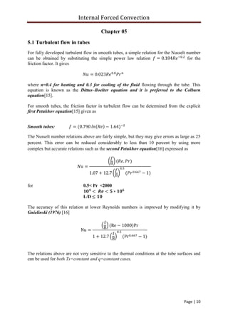 Internal Forced Convection | PDF | Physics | Science