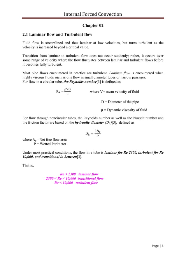 Internal Forced Convection | PDF | Physics | Science