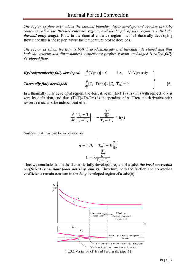 Internal Forced Convection | PDF | Physics | Science