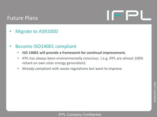 IFPL - AS9100c Quality Overview | PPT