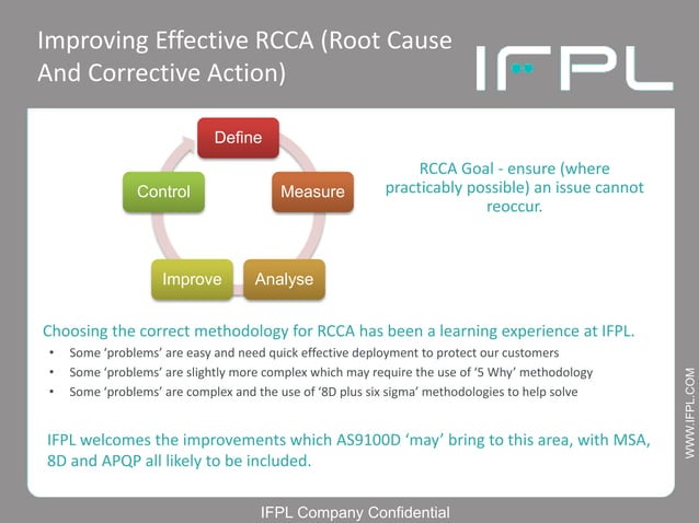 IFPL - AS9100c Quality Overview | PPT