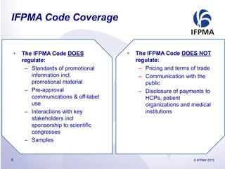 IFPMA Code of Practice 2012 | PDF
