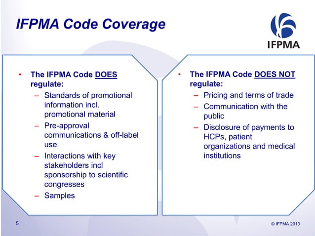 IFPMA Code of Practice 2012 | PDF