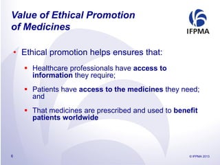 IFPMA Code of Practice 2012 | PDF