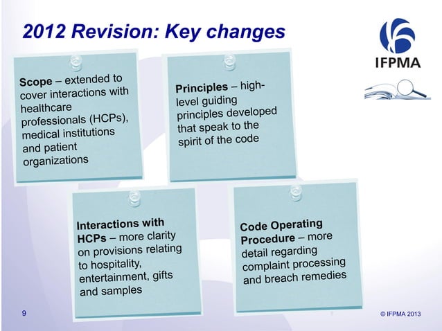 IFPMA Code of Practice 2012 | PPT