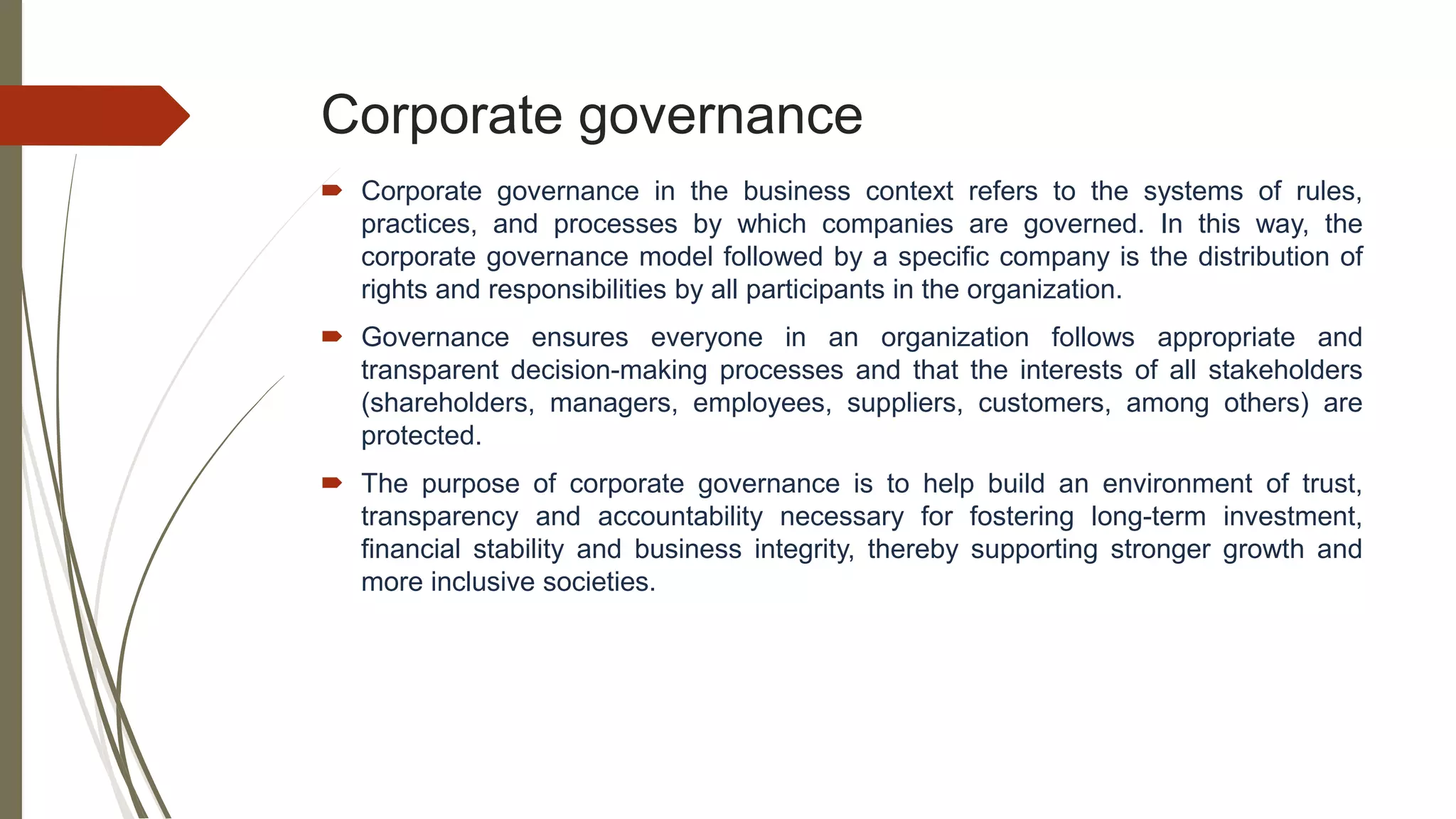Corporate Governance and Ethical Business Strategy | PPT
