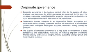 Corporate Governance and Ethical Business Strategy | PPT