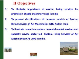 ACIAR - IFPRI - Comparing different business models of custom hiring ...