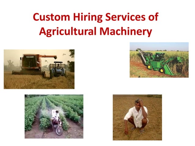 ACIAR - IFPRI - Comparing different business models of custom hiring ...
