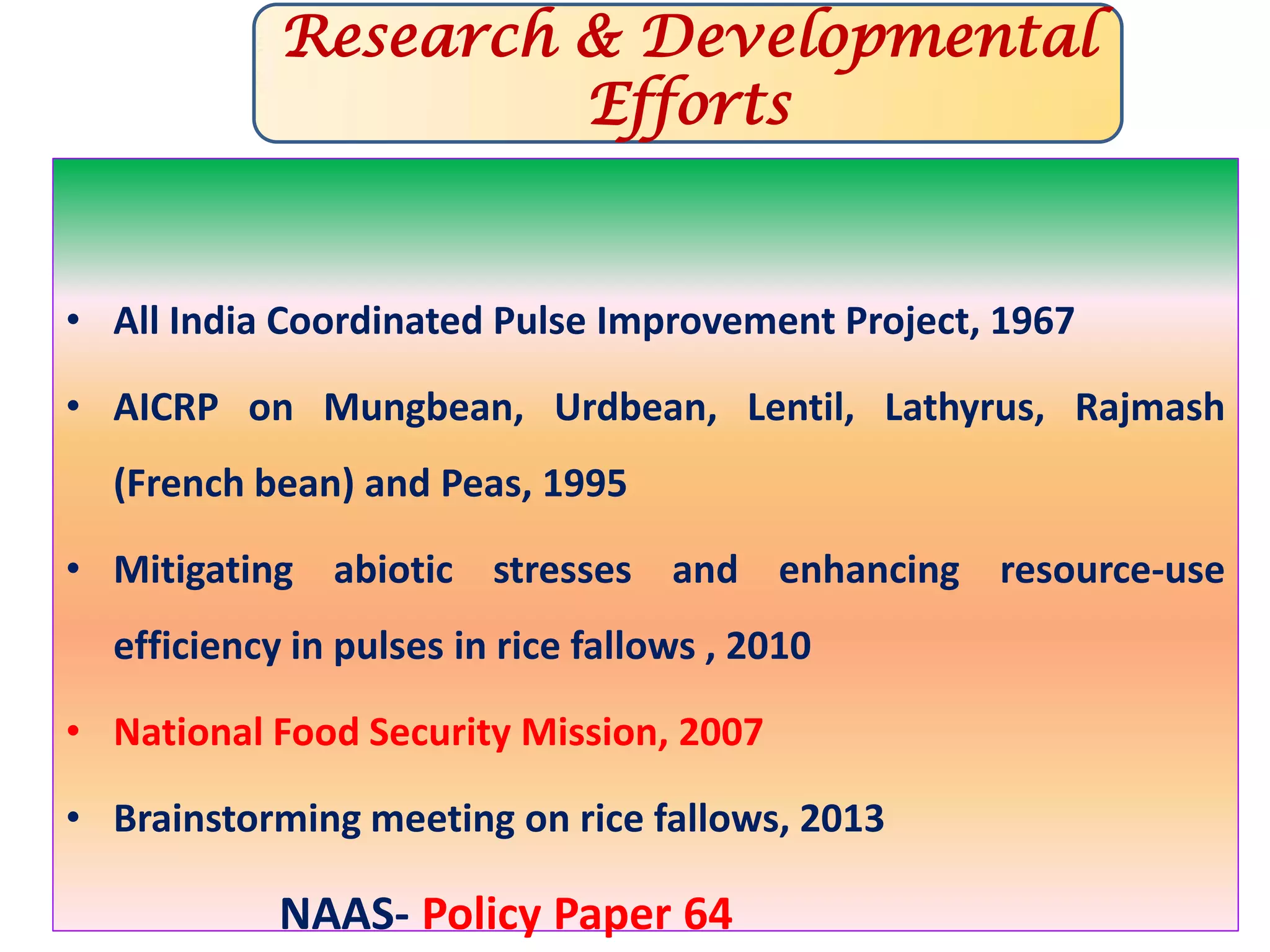 IFPR - Introducing Pulses in the Rice-Fallow areas - Mapping ...