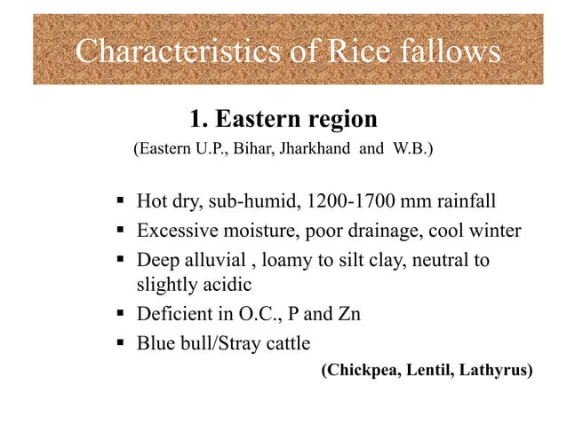 IFPR - Introducing Pulses in the Rice-Fallow areas - Mapping ...