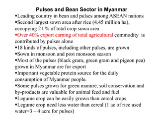 IFPRI- Myanmar Pulses Production, Trade and Technology - Issues and ...