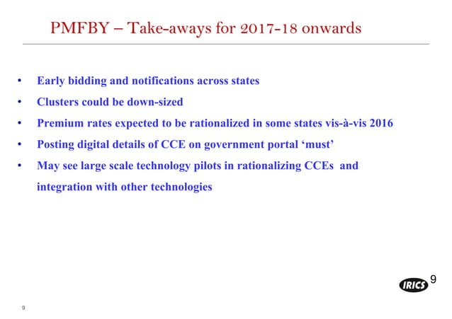 IFPRI-PMFBY Overview-Sudhir Kumar Goel | PPT
