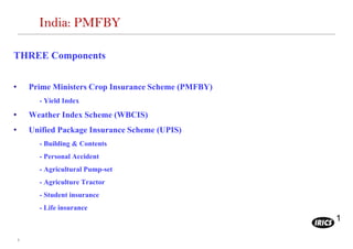 IFPRI-PMFBY Overview-Sudhir Kumar Goel | PDF