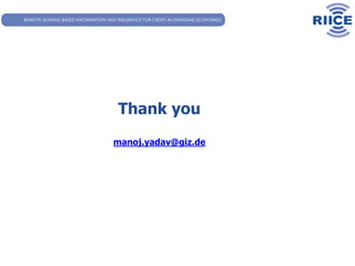 IFPRI-Role of Remote Sensing Technology in PMFBY-Manoj Yadav | PPT