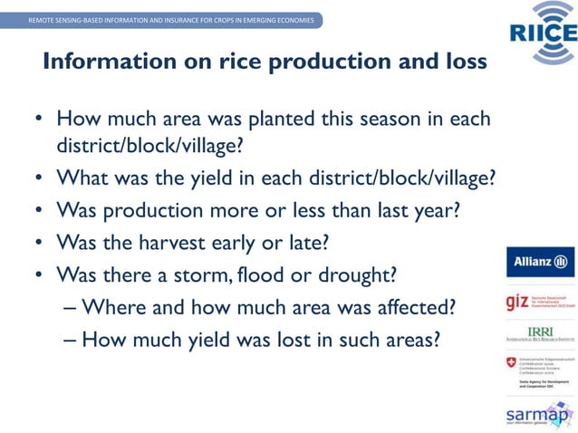 IFPRI-Role of Remote Sensing Technology in PMFBY-Manoj Yadav | PPT