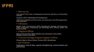 IFPRI KNOWLEDGE PRODUCTS | PPTX