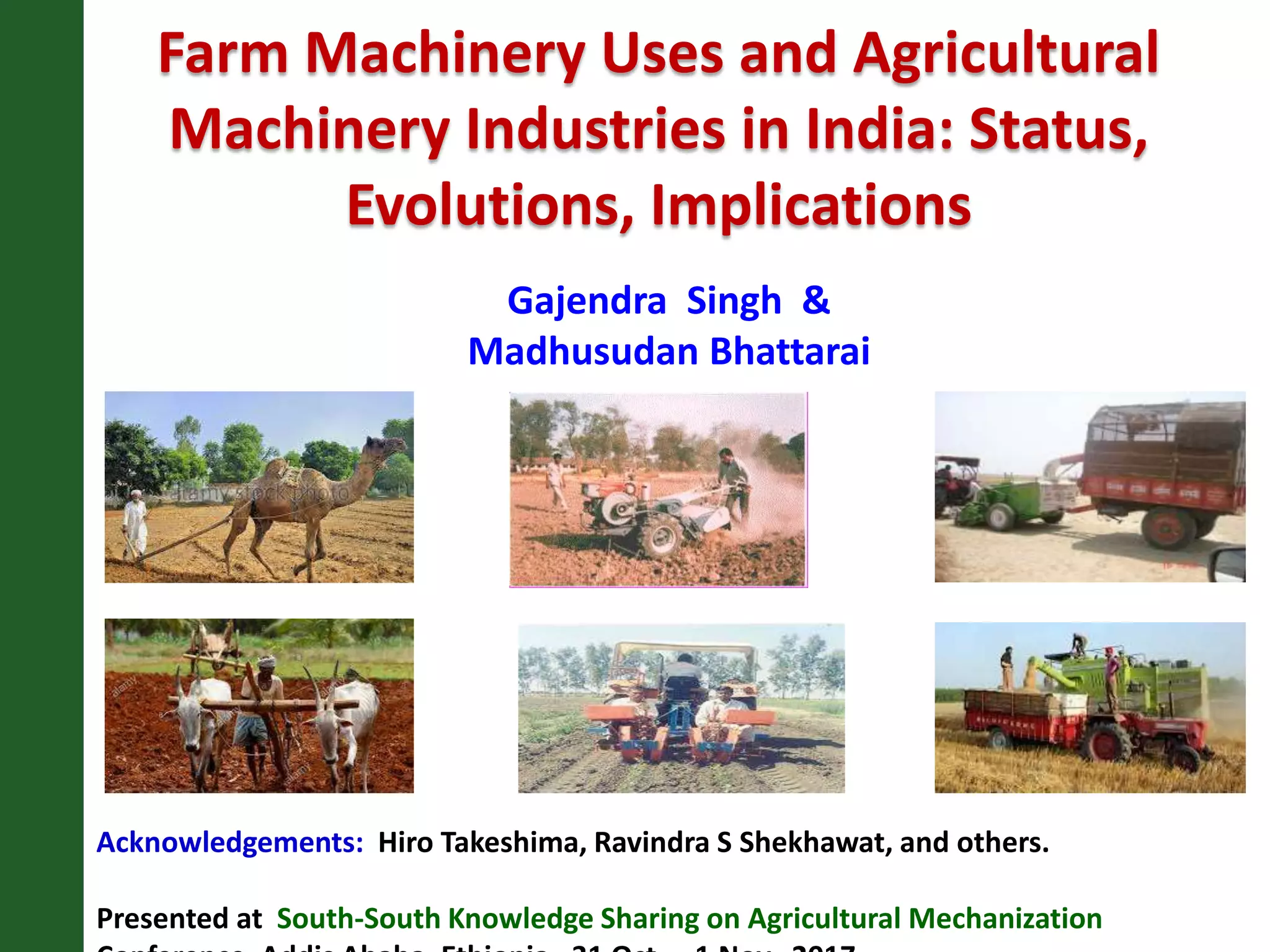 Farm Machinery Uses and Agricultural Machinery Industries in India ...