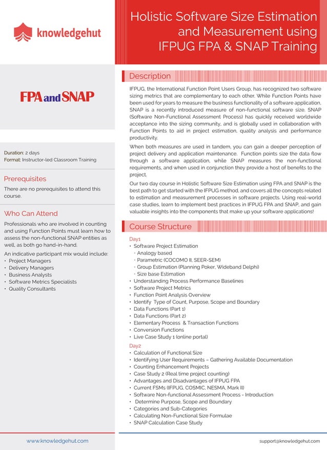 Ifpug fpa and snap | PDF | Free Download