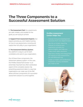 PXT Select Assessment Center - Virtual Assessment Management | PDF