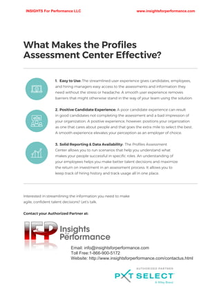 PXT Select Assessment Center - Virtual Assessment Management | PDF
