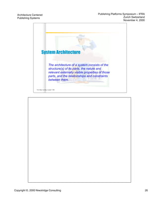 Architecture Centered Publishing Systems | PDF