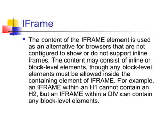 I frame | PPT