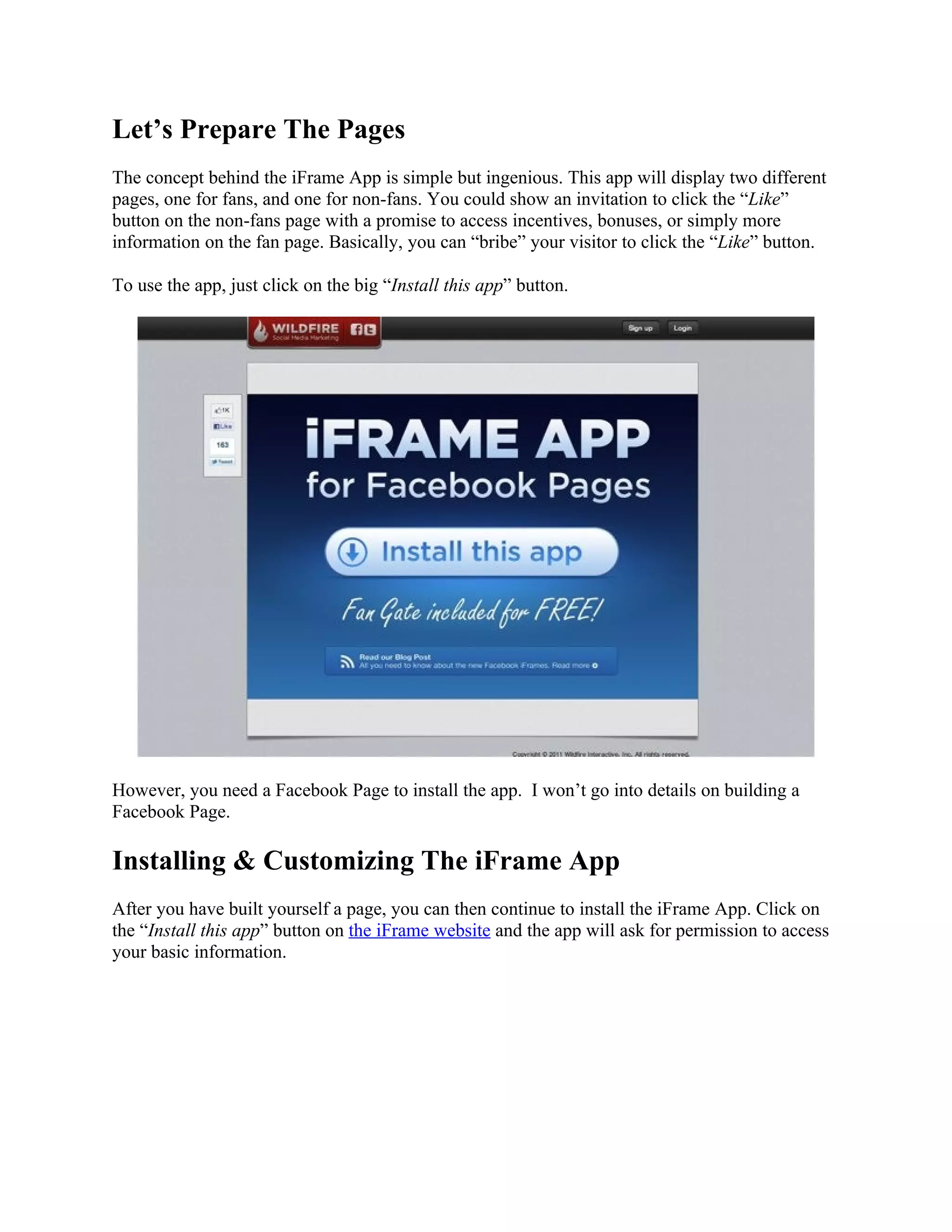 I frame app guide | PDF
