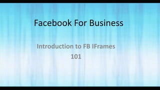Iframes 101 | PPT
