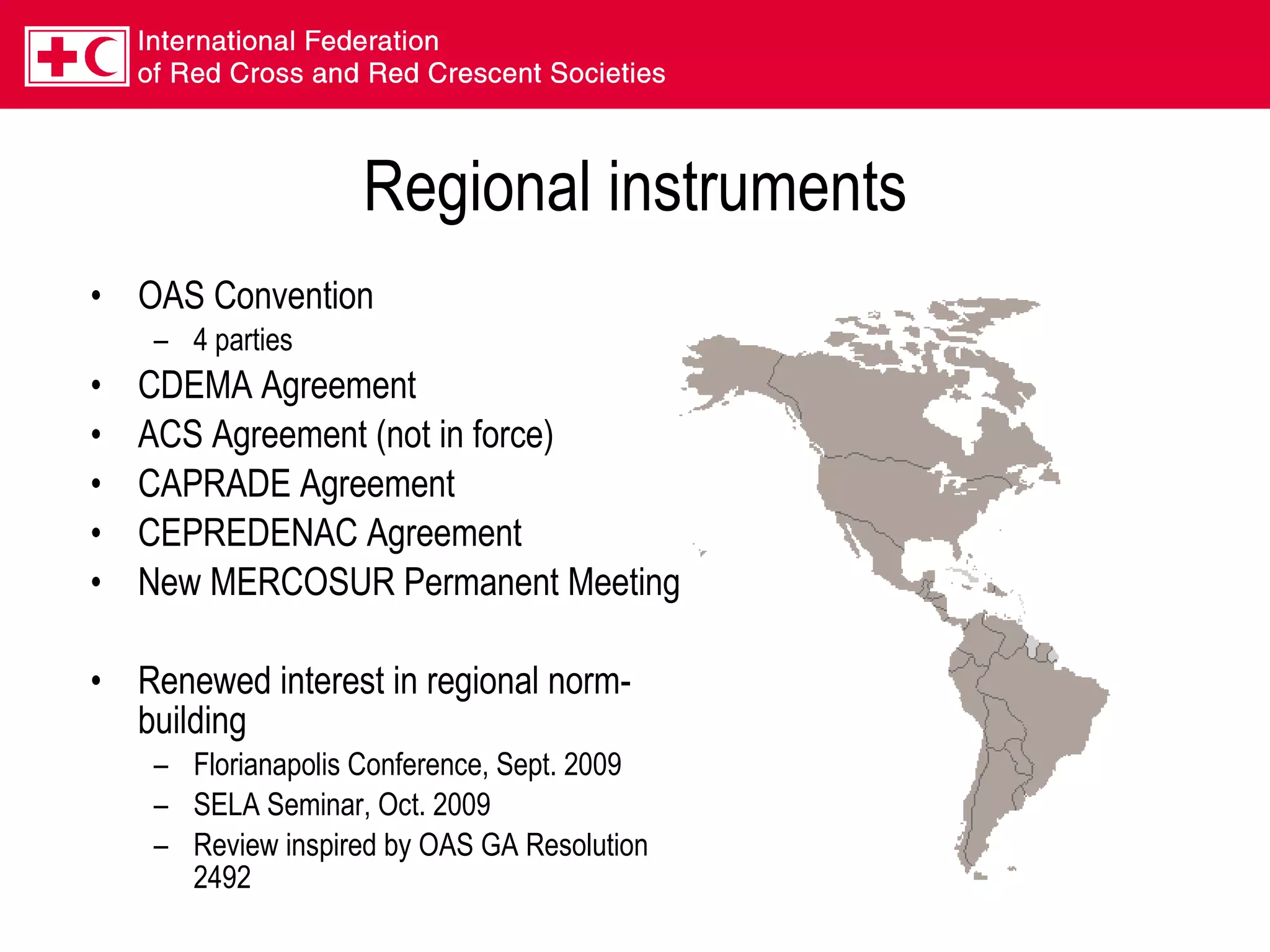 Facilitating international disaster response cooperation in the ...