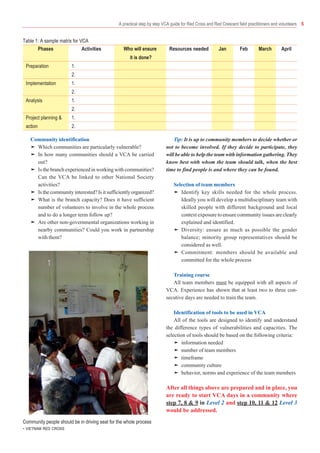 Ifrc south east asia vca guidelines in english | PDF