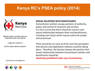 IFRC's PSEA policy | PPTX