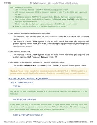 IFR flight plan equipment.pdf | Air Travel | Travel Type