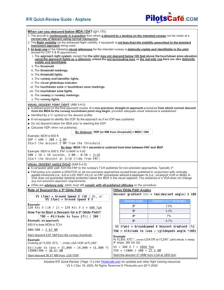 Ifr quick reviewsheets pilot cafe | PDF