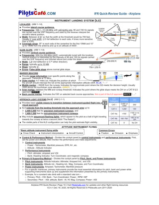 Ifr quick reviewsheets pilot cafe | PDF