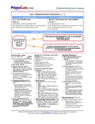 Ifr quick reviewsheets pilot cafe | PDF