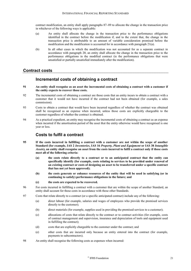 IFRS- 15 with illustrative examples | PDF