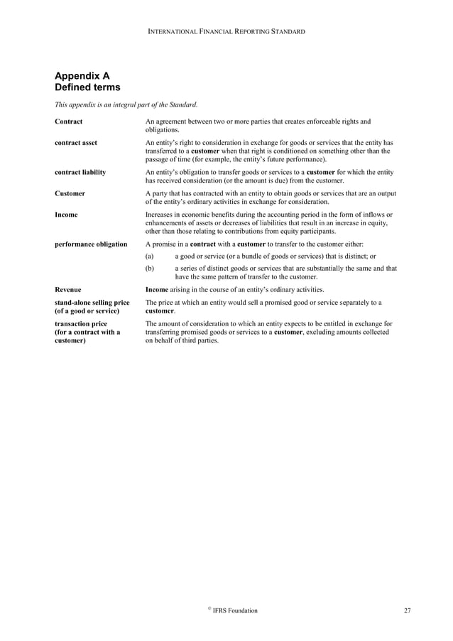 IFRS- 15 with illustrative examples | PDF