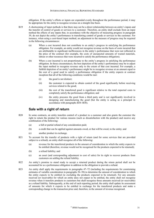 IFRS- 15 with illustrative examples | PDF