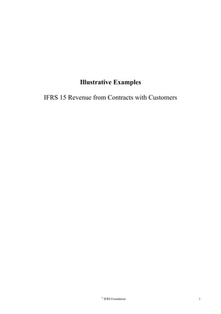 IFRS- 15 with illustrative examples | PDF