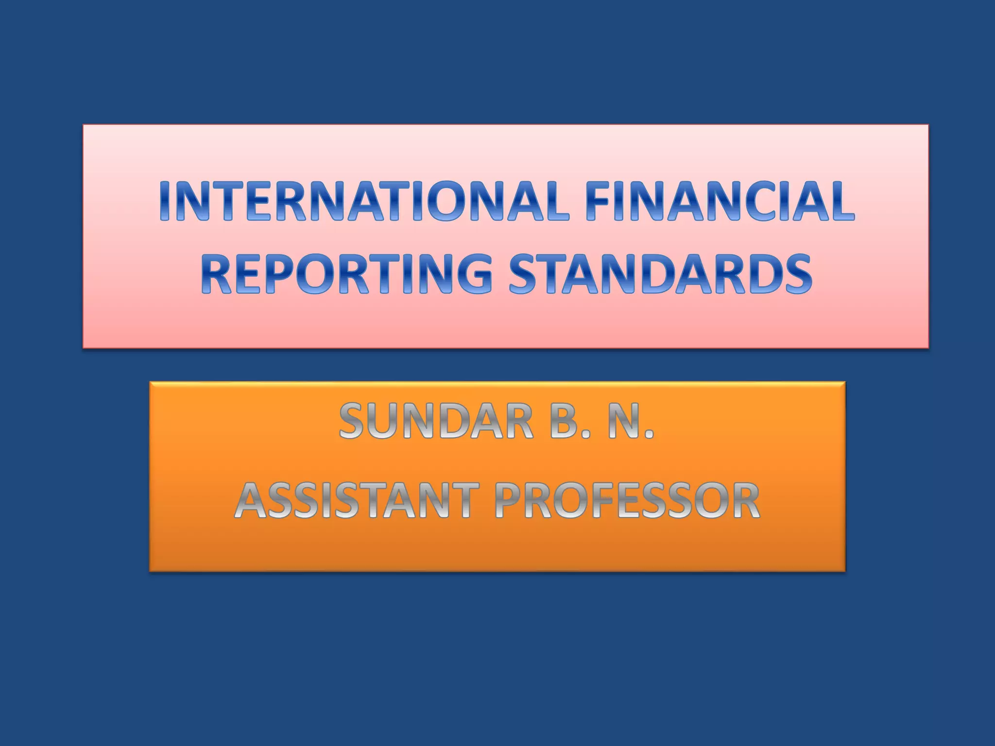 International Financial reporting Standards | PPTX