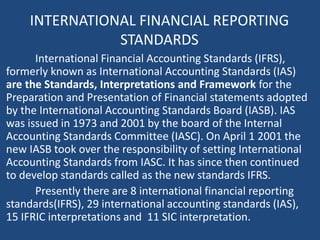 International Financial reporting Standards | PPTX