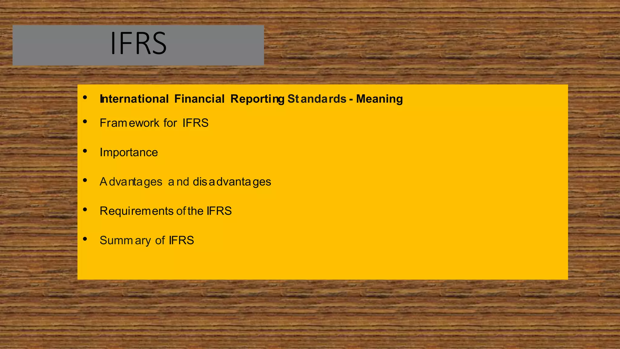 Ifrs | PPT