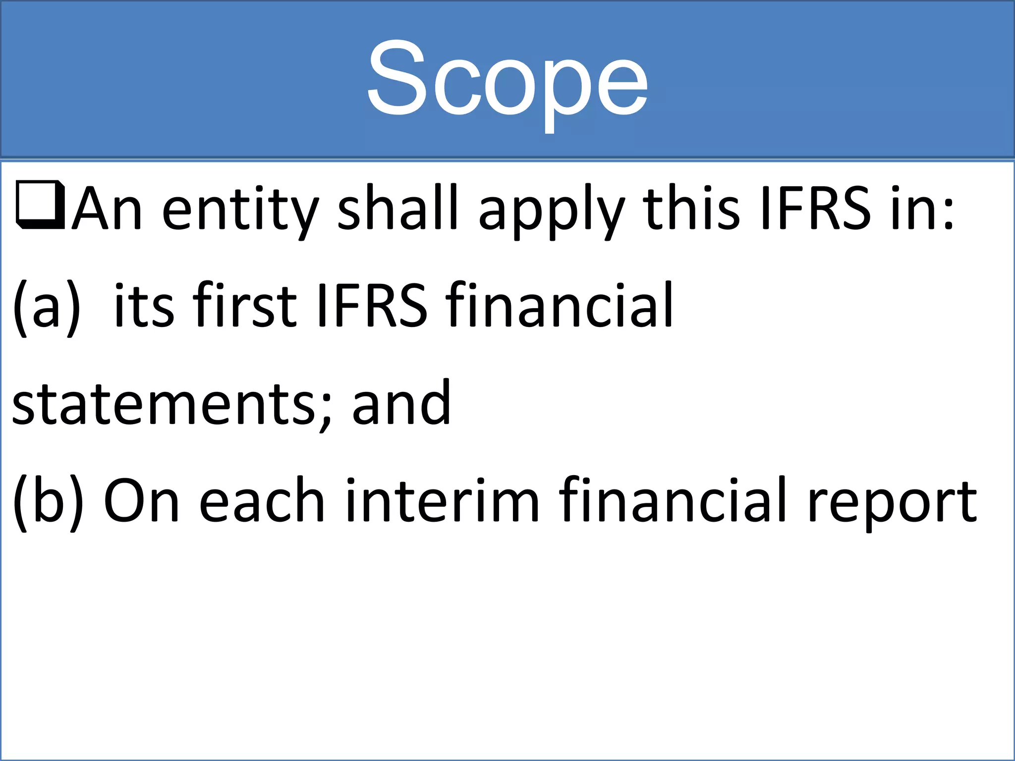 Ifrs 1 | PPTX