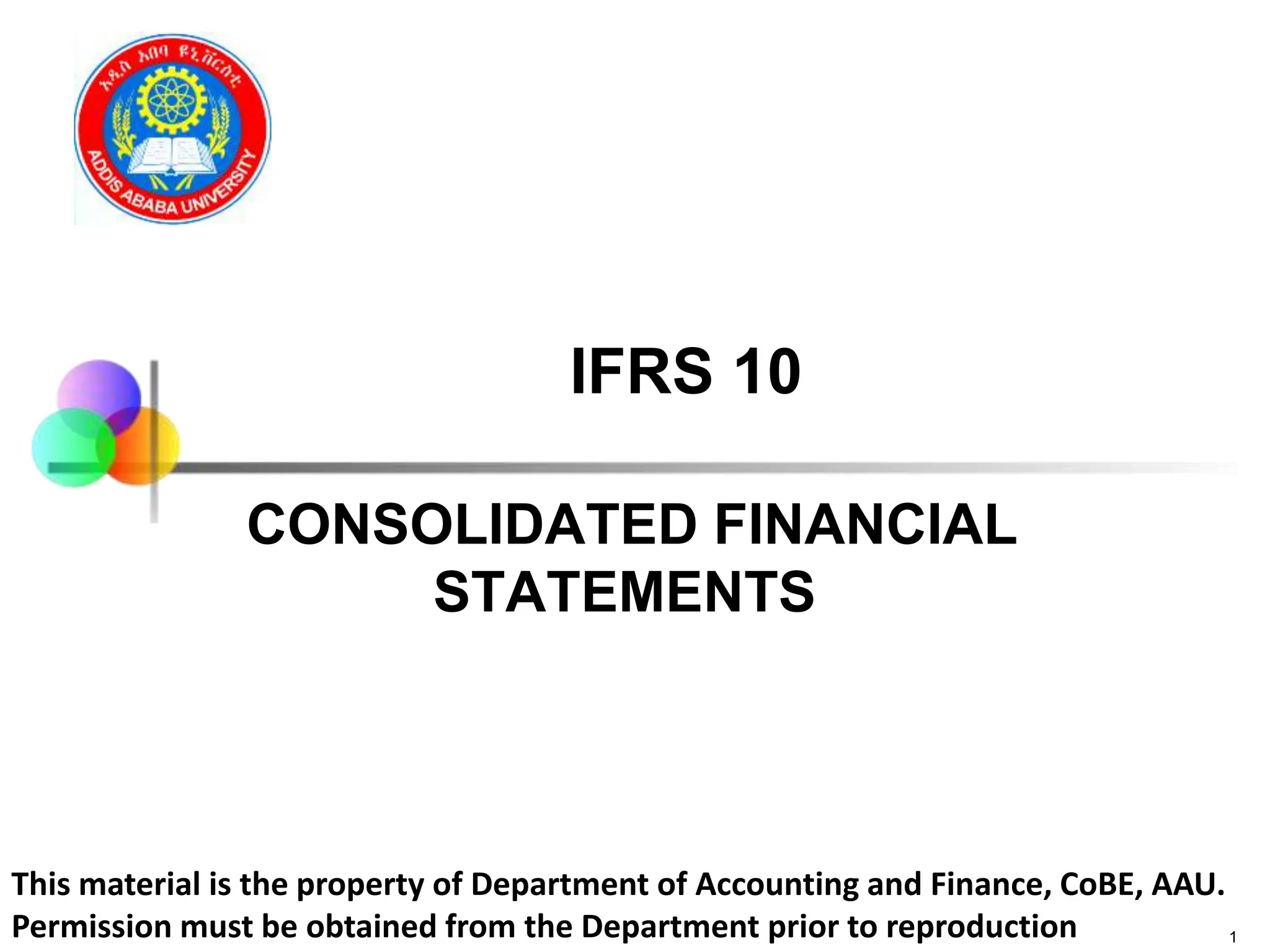 IFRS 10-consolidation-preparation of consolodated finan | PPTX