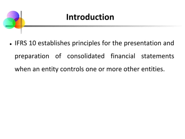 IFRS 10-consolidation-preparation of consolodated finan | PPT