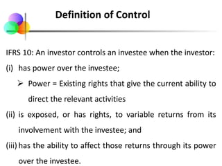 IFRS 10-consolidation-preparation of consolodated finan | PPT